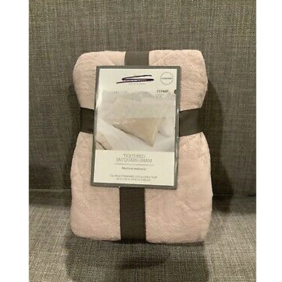 Threshold | Bedding | Nip Threshold Beige Textured Jacquard Std Sham ...